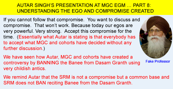 AUTAR SINGH’S PRESENTATION AT MGC EGM … PART 8: UNDERSTANDING THE EGO ...